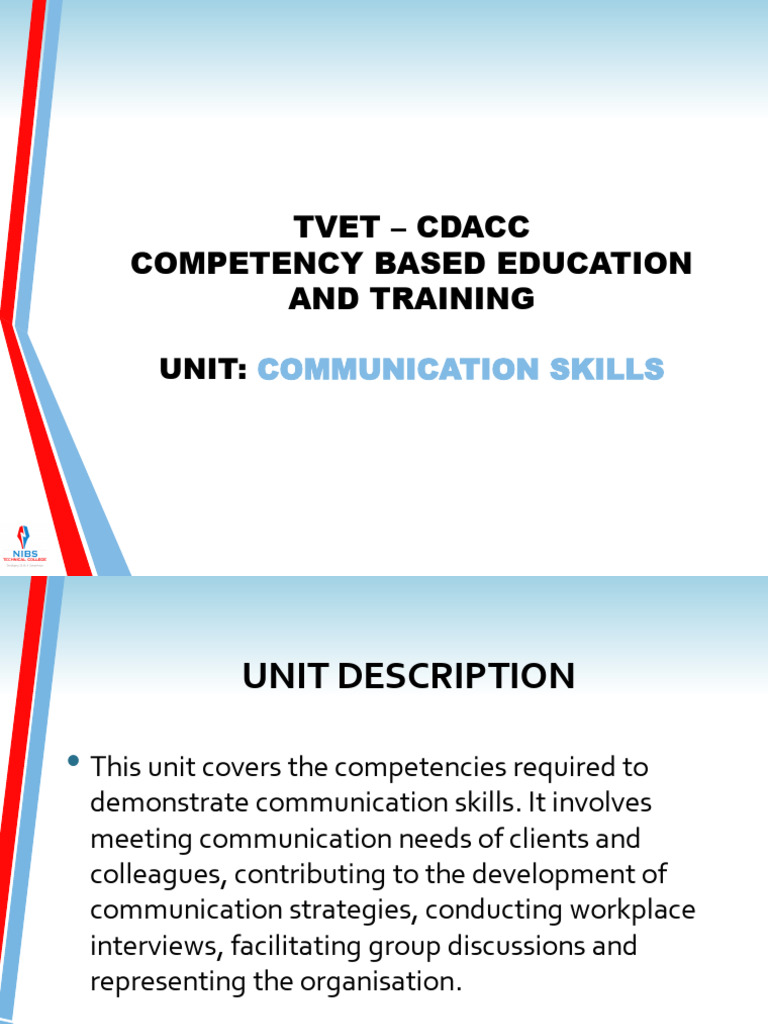 Level 5 Communication Skills Guide | PDF | Communication | Nonverbal ...