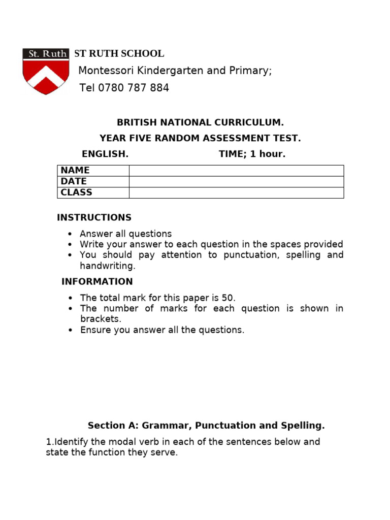 Year 5 Test. | PDF | Spaceflight | Astronautics
