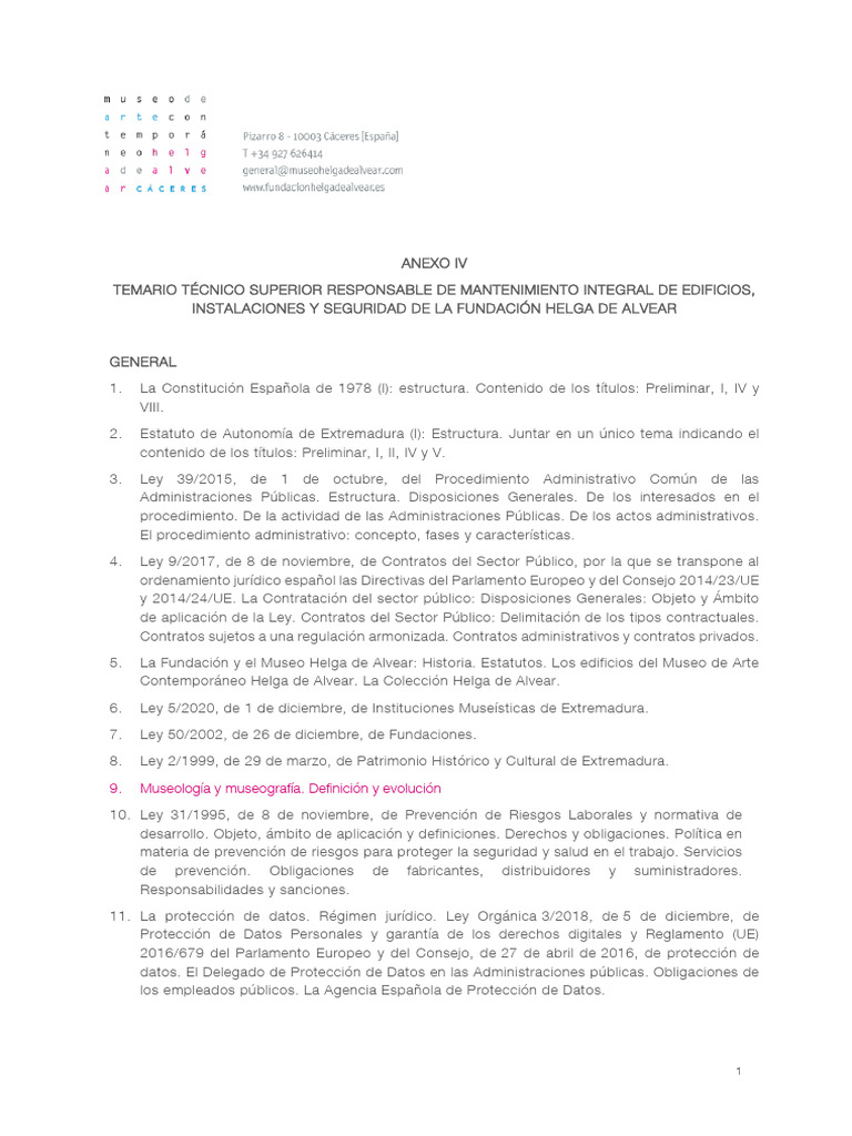 AnexoIV Temarios | PDF