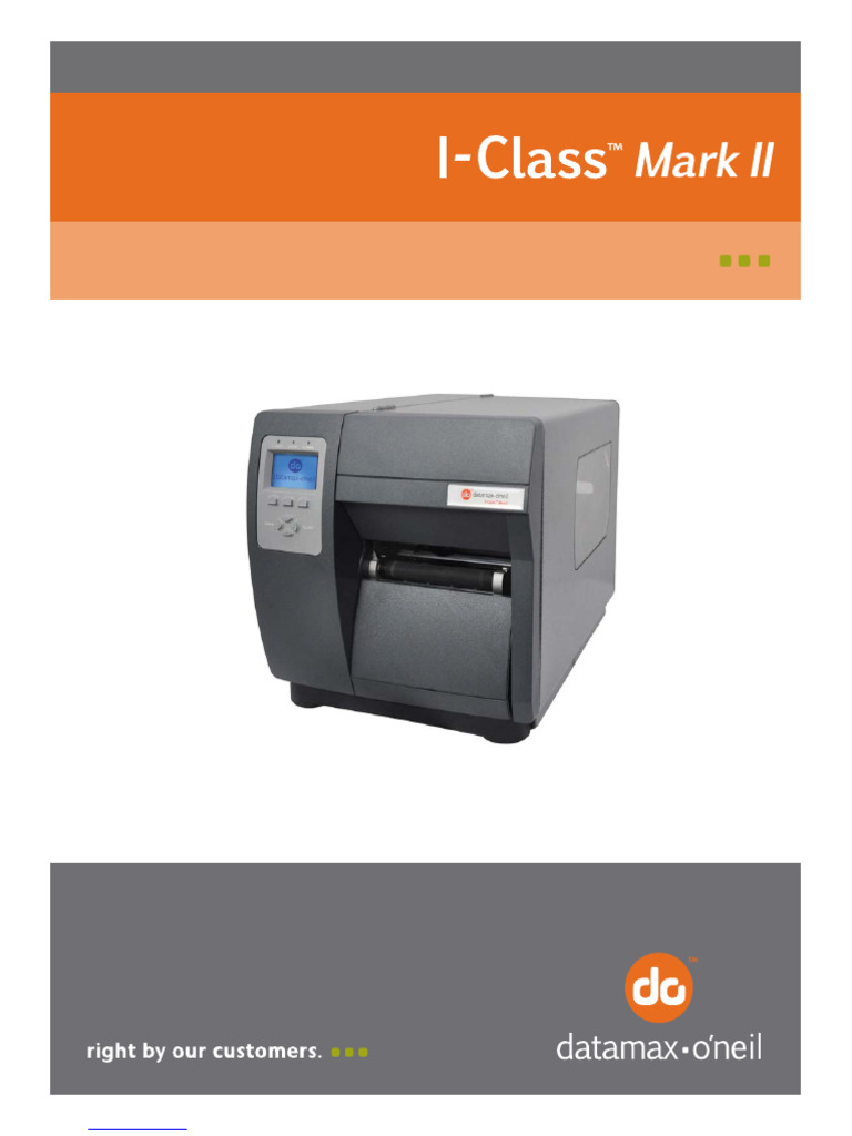 Datamax-O'Neil I-Class Mark II | PDF | Usb | Electromagnetic Interference