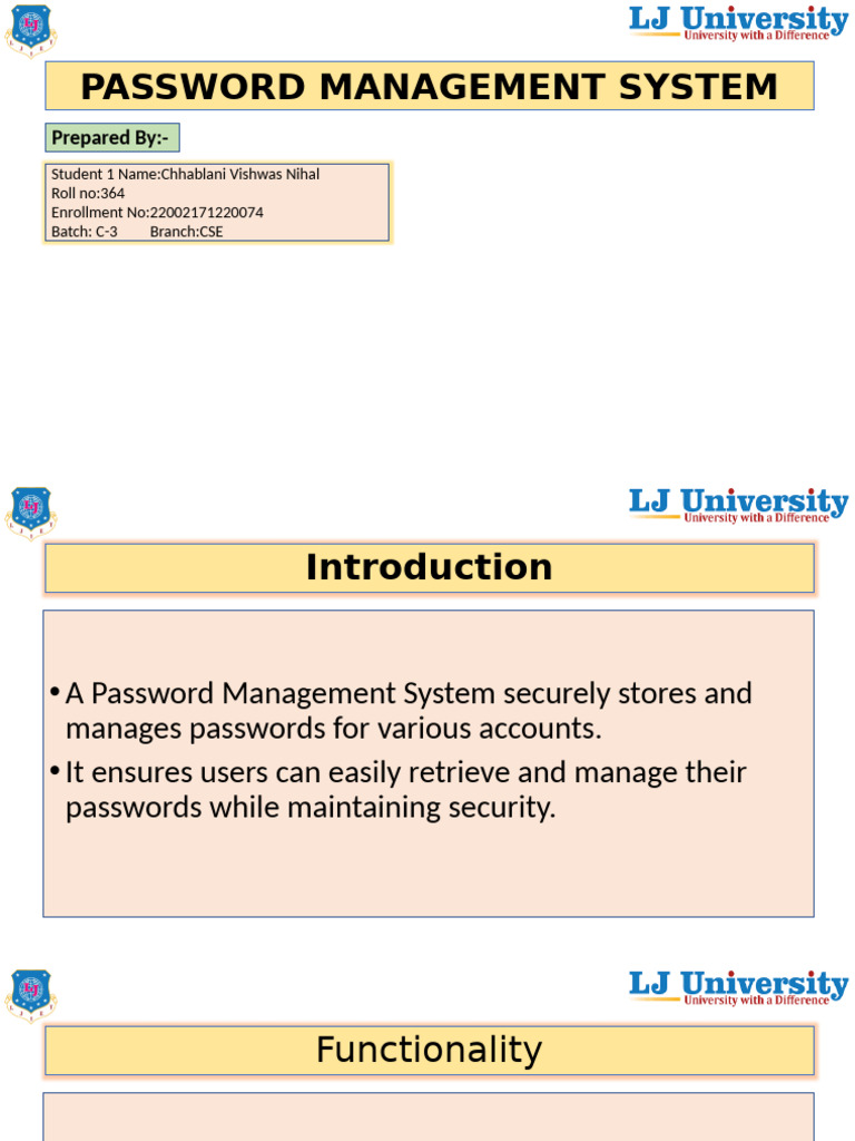 Password Management System | PDF