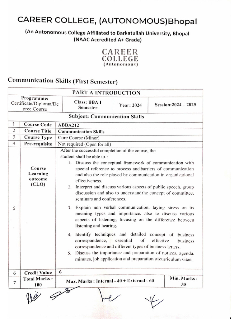 Comm. Skill (English) | PDF