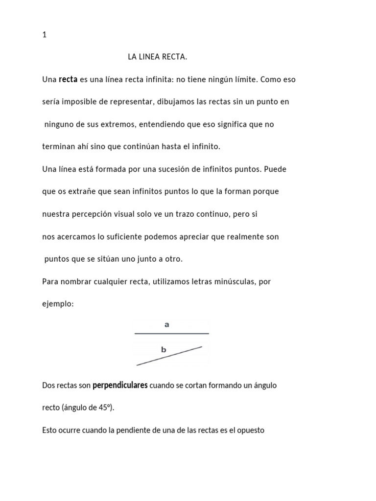 La Linea Recta | PDF | Línea (geometría) | Pendiente