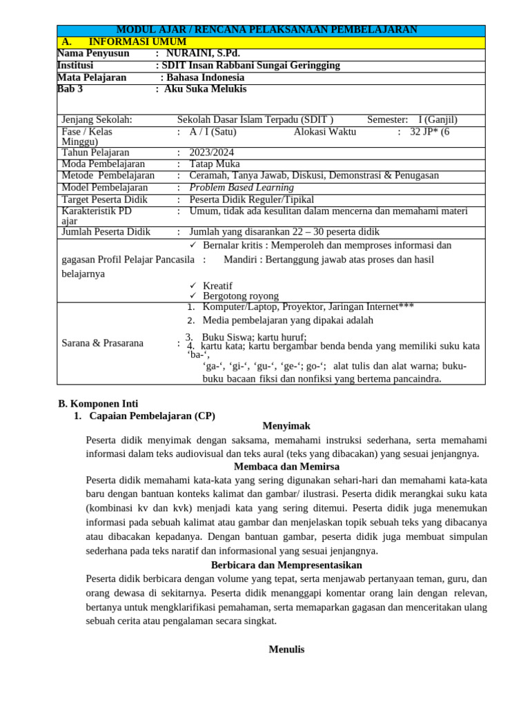 Modul Bi Bab 3 | PDF