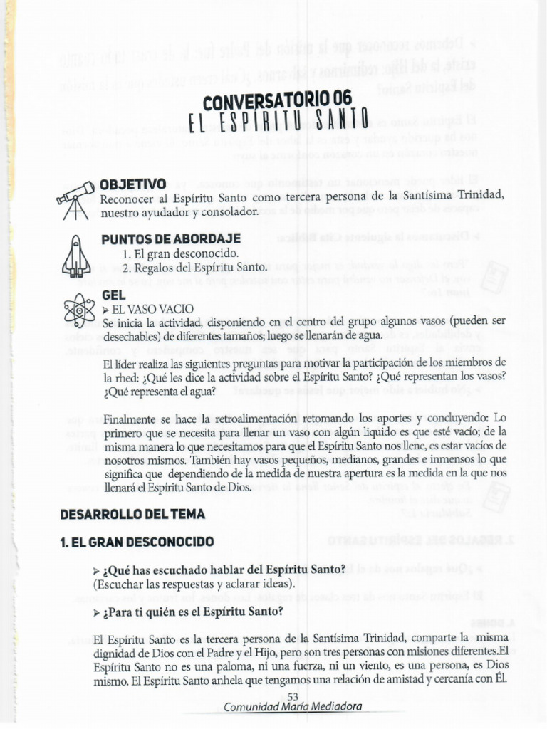Tema N°6 El - Espiritu - Santo | PDF