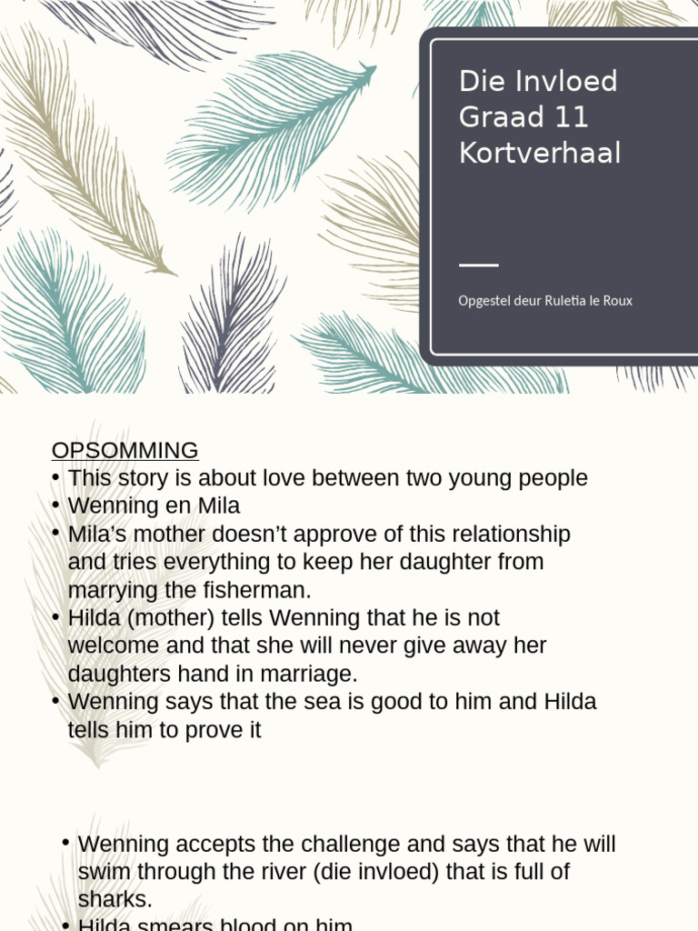 Die Inlvoed Ontleding | PDF | Fish And Humans | Fish