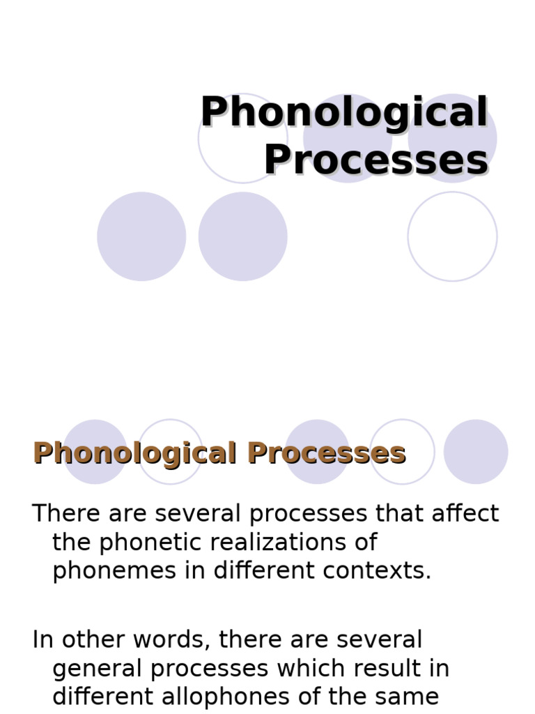Linguistics-Phonological Processes | PDF | Art