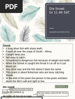 Die Snoek - Gedig Notas | PDF