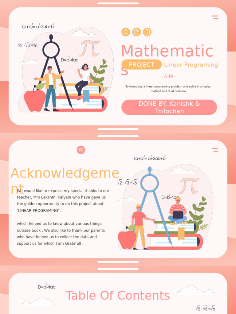 Linear Programming Project Overview | PDF | Linear Programming ...