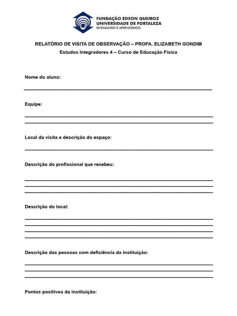 Relatório Visita Ei4 | PDF