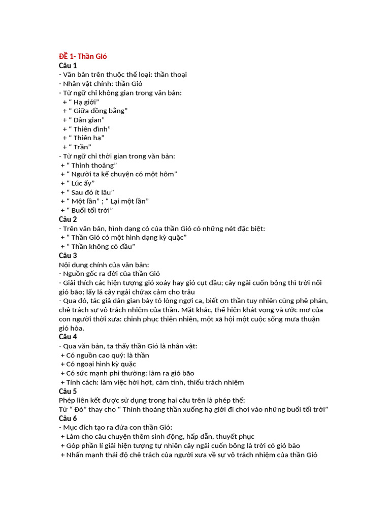 ĐỀ 1-Thần Gió | PDF
