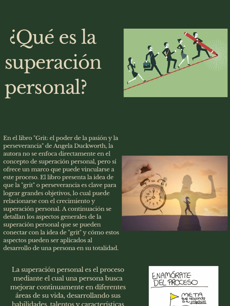 Definición de Superación Personal | PDF | Desarrollo personal | Las ...