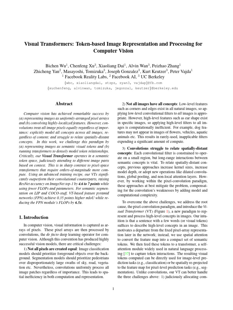 Deep learning paper about vit | PDF | Computer Vision | Applied Mathematics