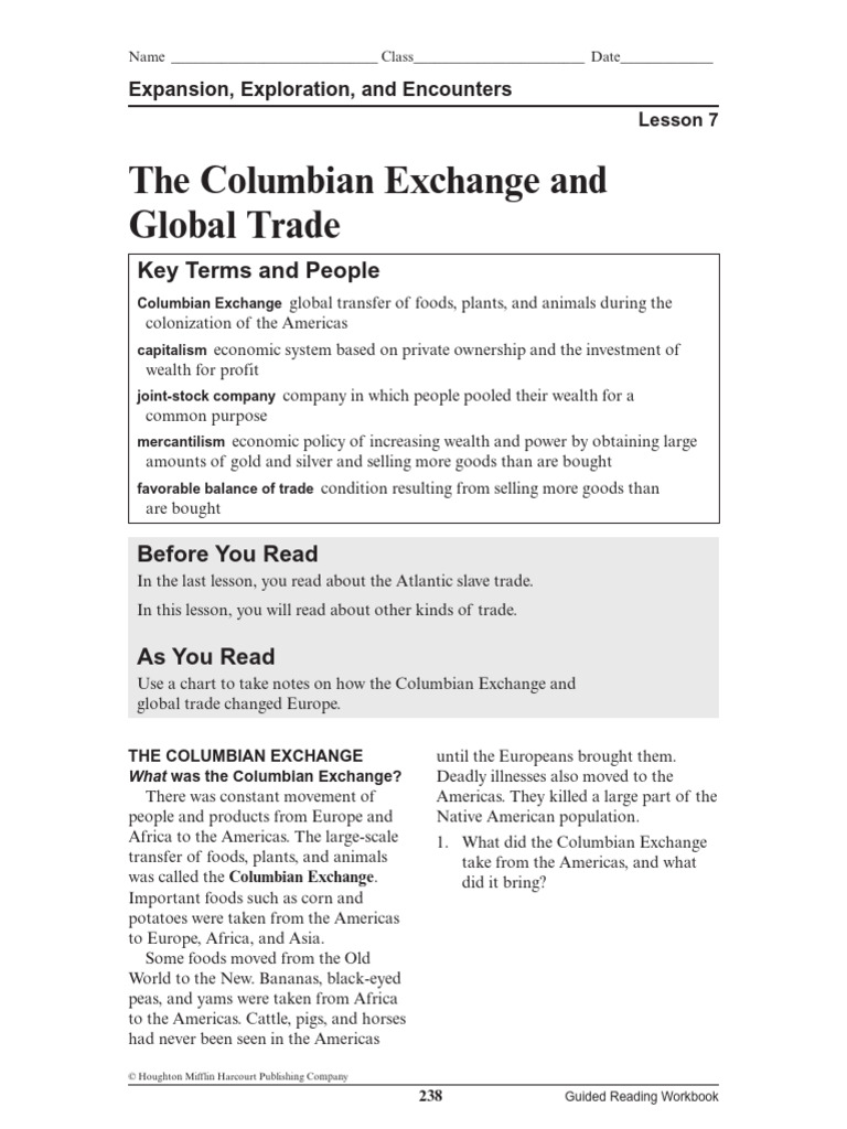 Columbian Exchange and Global Change | PDF | Mercantilism | Capitalism