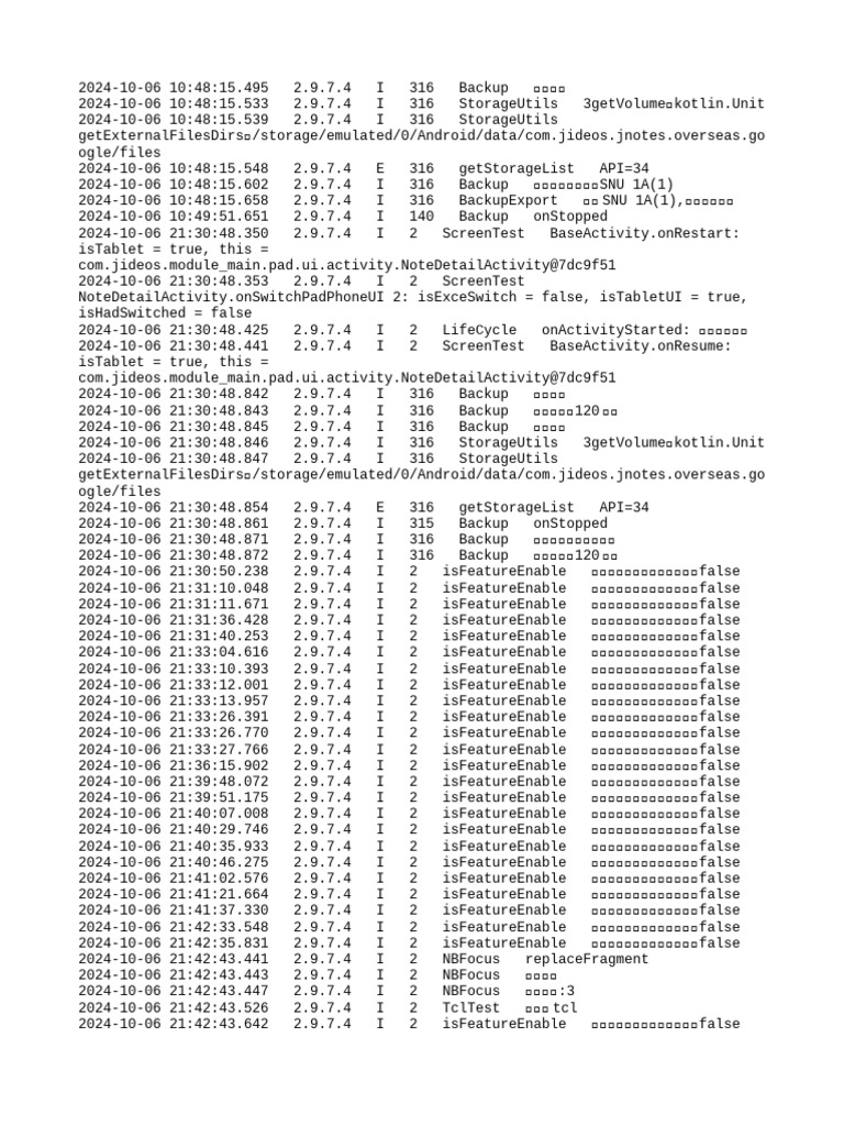 2024-10-06 78215081 Log | PDF