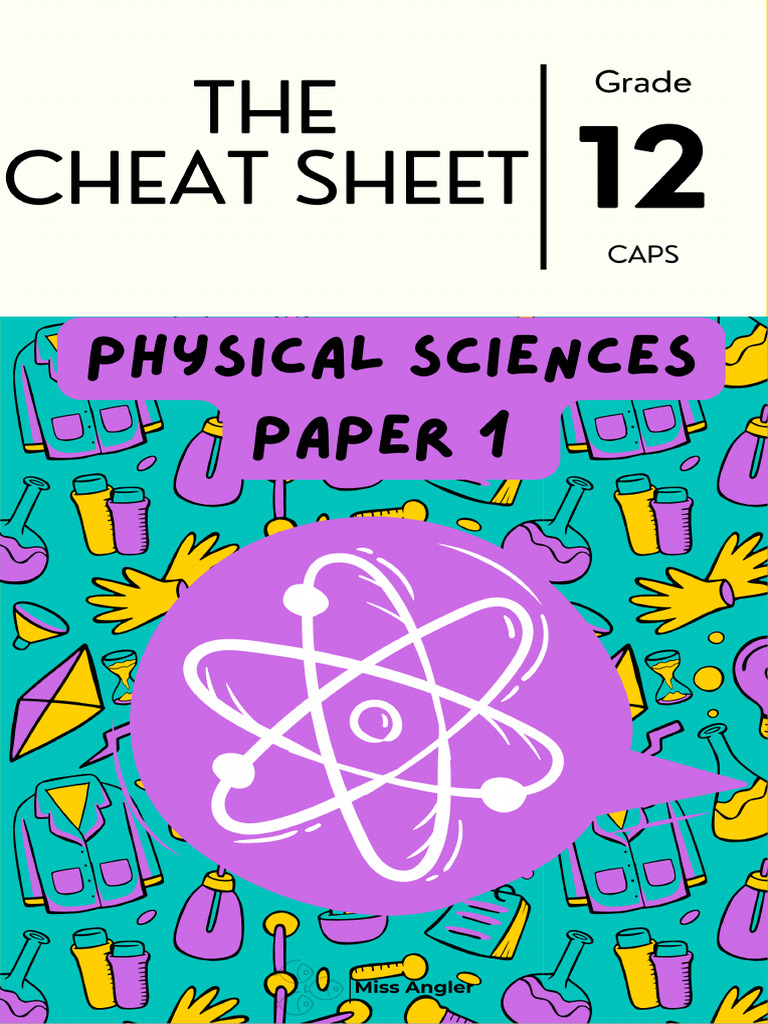 Cheat Sheet Physical Science Paper 1 V2-2 - Unlocked | PDF