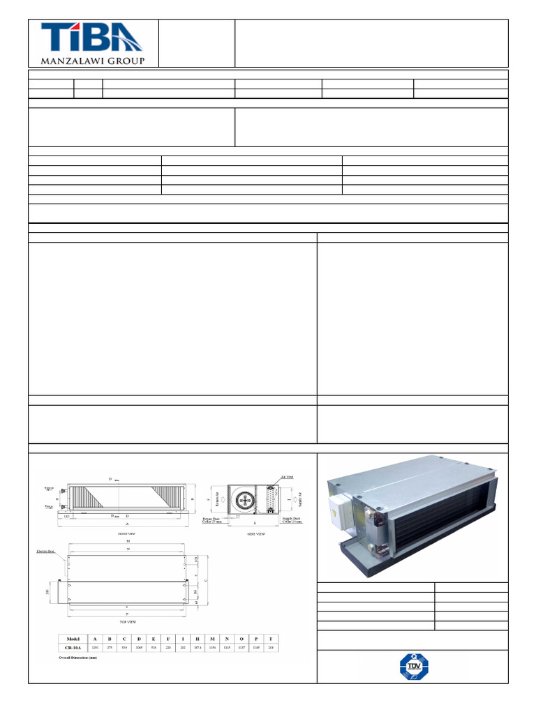 Model: Performance Data Sheet | PDF | Pressure | Electrical Engineering