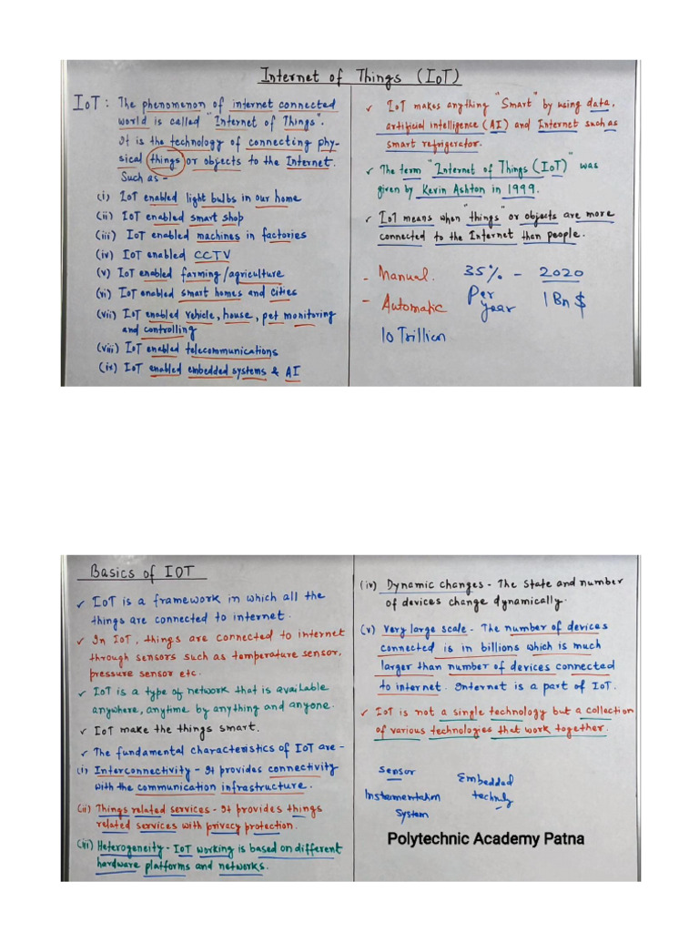 IOT Complete Notes | PDF