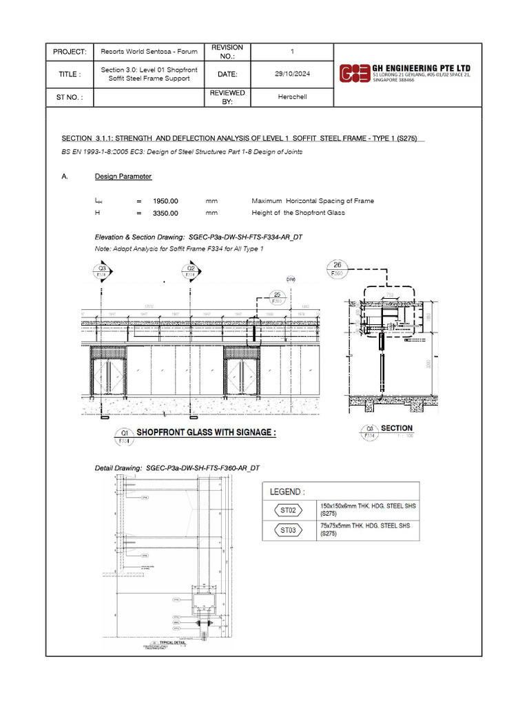 Steel Frame Support Design Analysis | PDF | Building | Building Technology