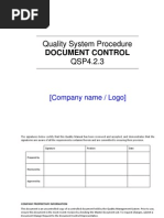 Document Control Procedure | PDF | Quality Management System | Specification (Technical Standard)