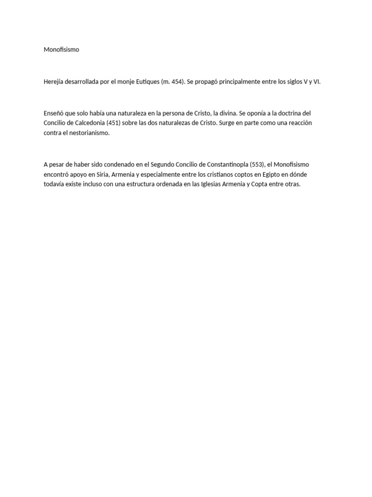 Monofisismo | PDF