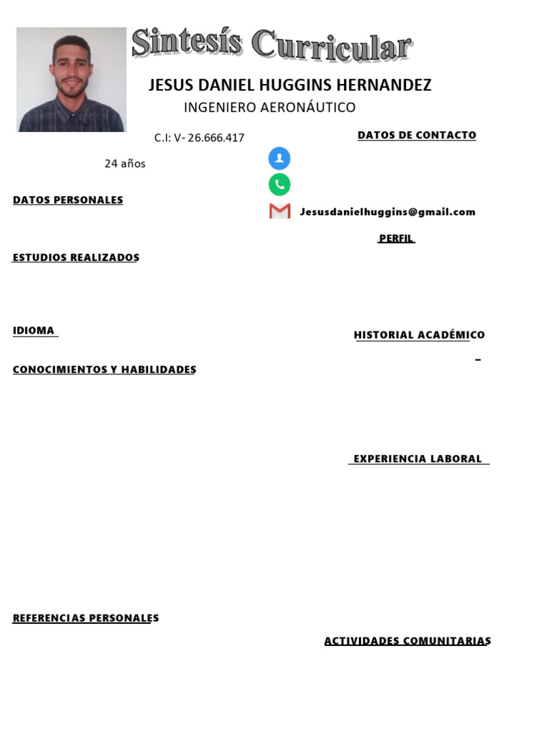 Curriculum JESUS | PDF | Ingeniería