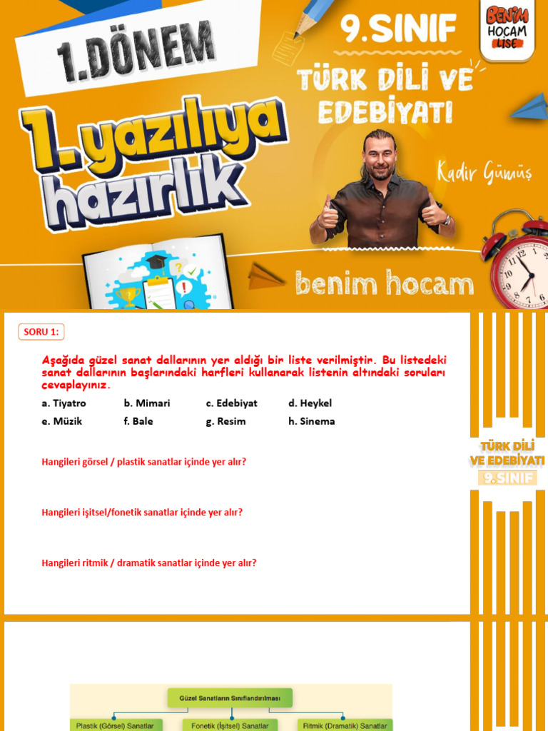 9.sinif Tde 1.dönem 1. Yazili-1 | PDF