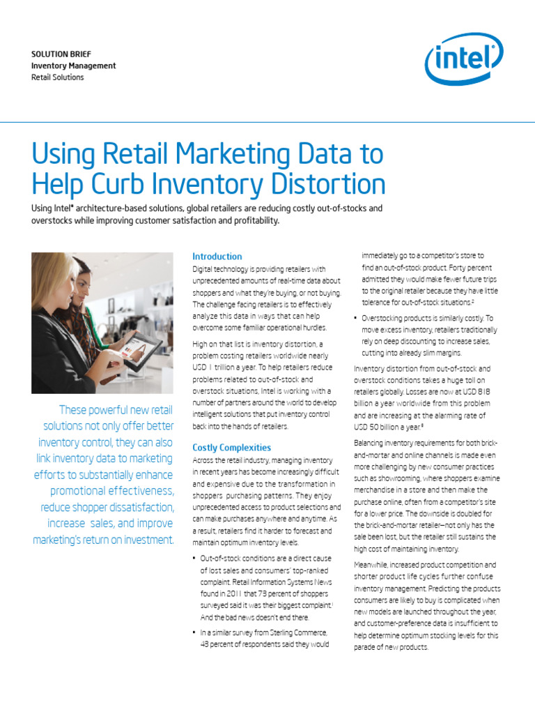 Using Retail Marketing Data Curb Inventory Distortion Brief | PDF ...
