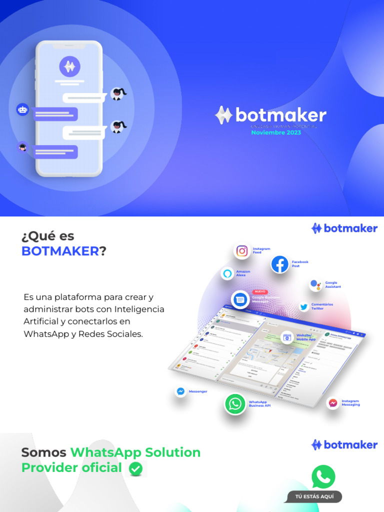 Botmaker: Precios y Funcionalidades | PDF