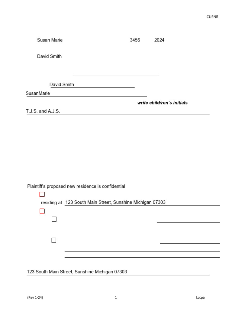 Noticeof Proposed Relocation | PDF | Lawyer | Justice