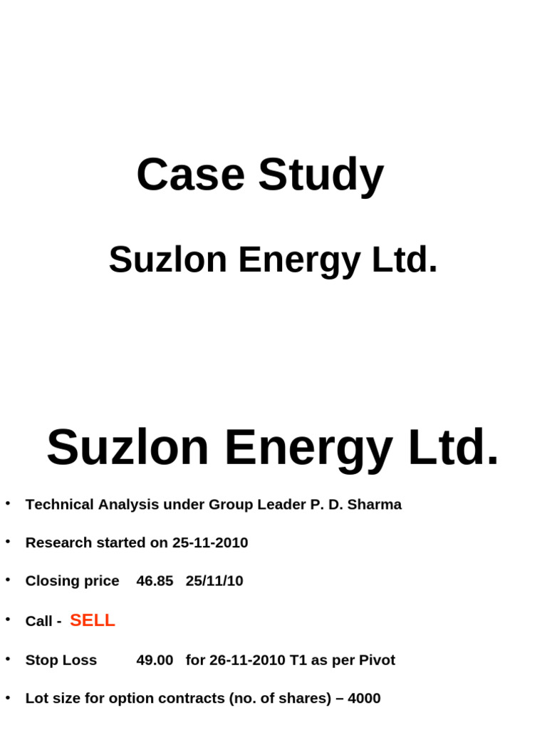 Suzlon Energy Stock Analysis 2010 | PDF