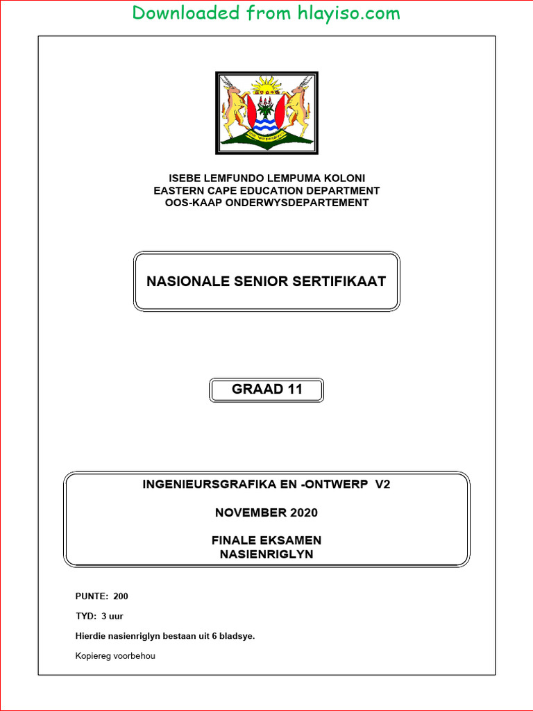 Gr11 Igo v2 Nov 2020 Nasien Riglyn | PDF