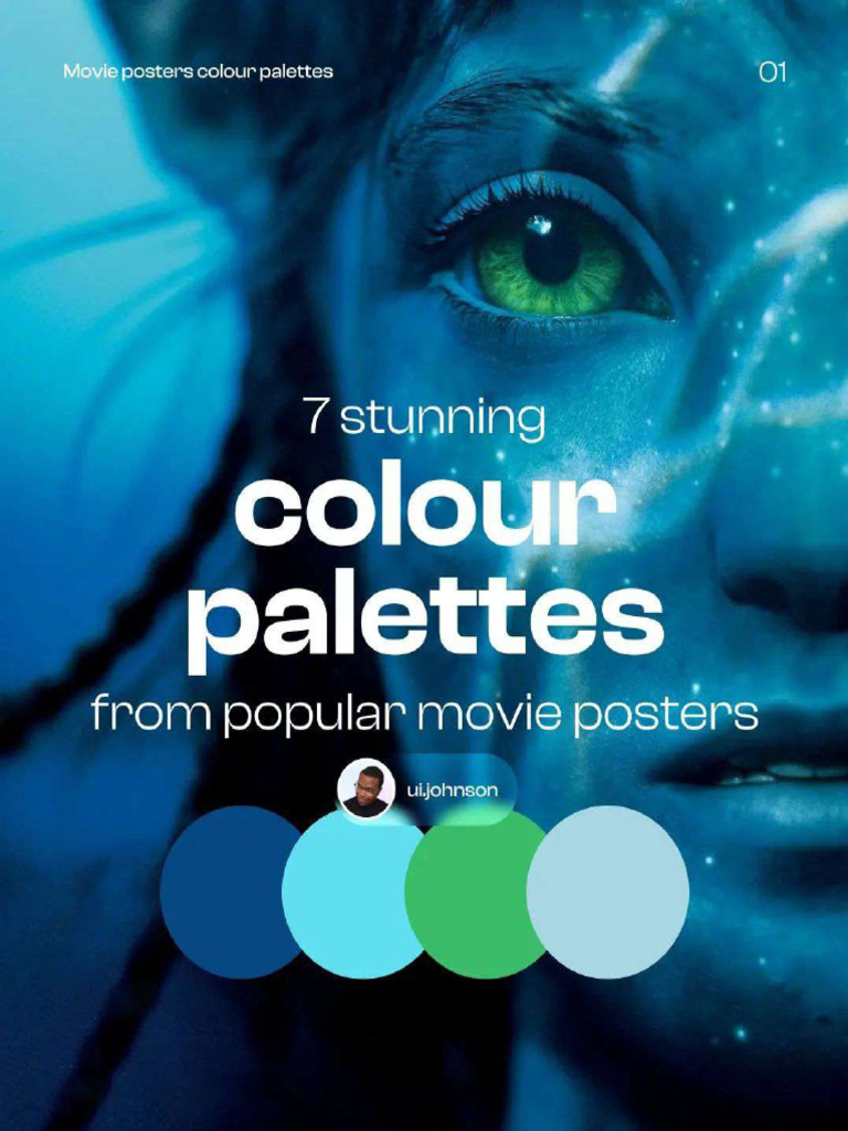 7 color palettes from popular movie posters | PDF
