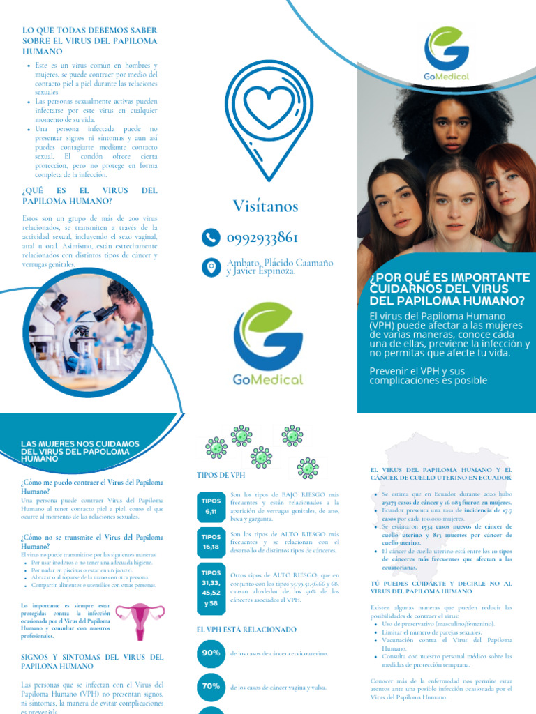 Folleto VPH - 20240518 - 224533 - 0000 | PDF | Cáncer de cuello uterino ...