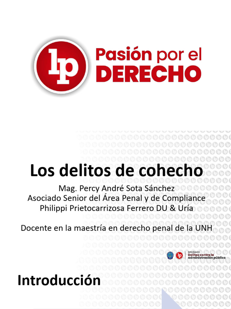 Cohecho LP | PDF | Soborno | Servicio Civil