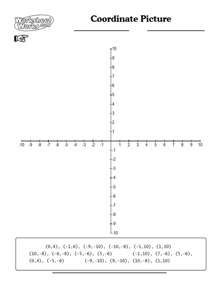 WorksheetWorks_Coordinate_Picture_1 | PDF