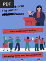 Debate Roles Explained | PDF