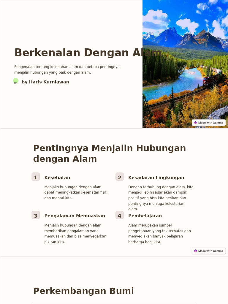 Berkenalan Dengan Alam | PDF