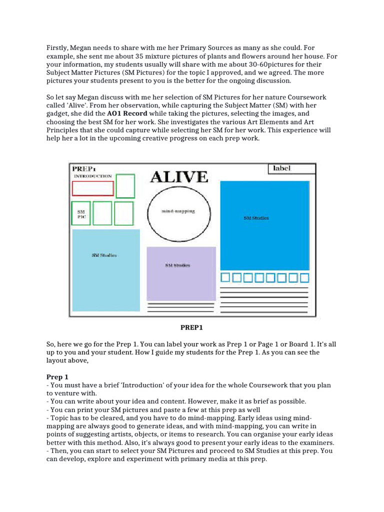 IGCSE Art Preparatory Work Guide | PDF | Cognitive Science | Cognition