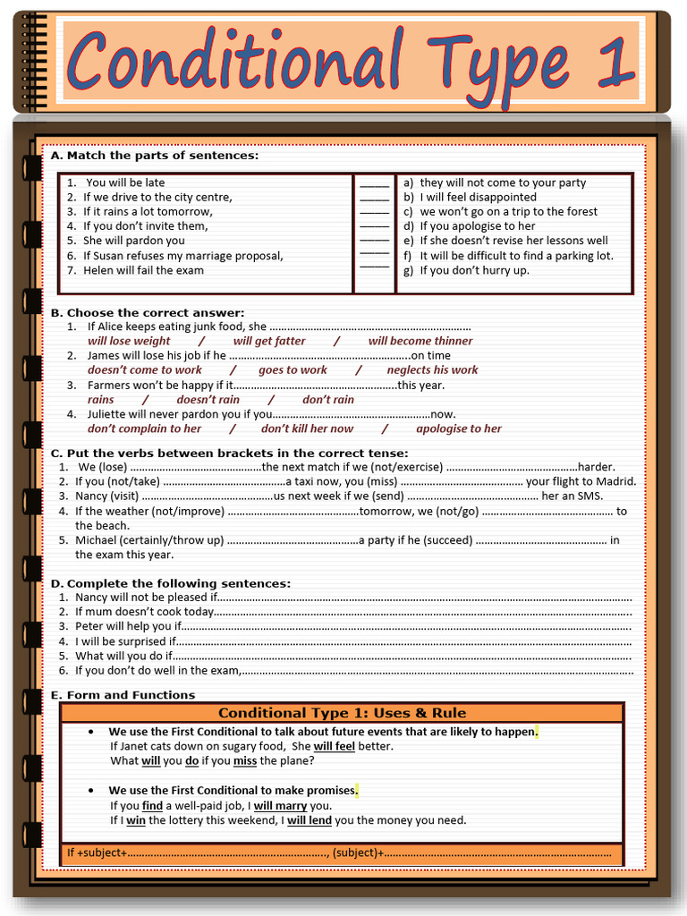 Conditional Type 1 - 78441 | PDF | Languages | Foreign Language Studies