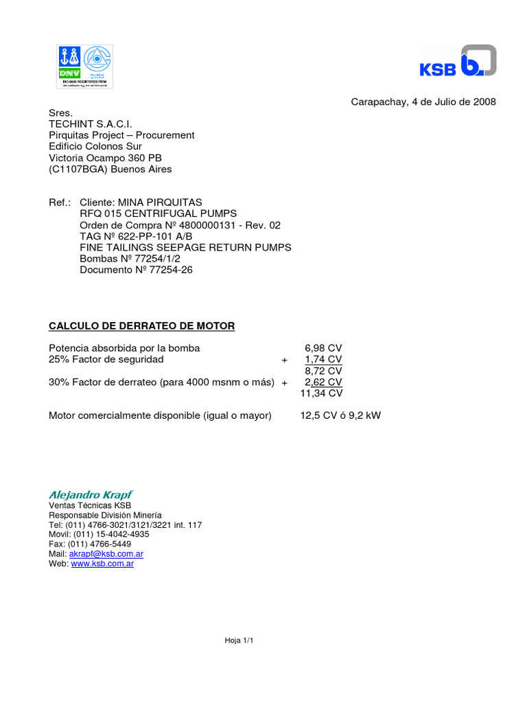 77254-26 Calculo de Derrateo de Potencia de Motor-App | PDF | Negocios | Informática