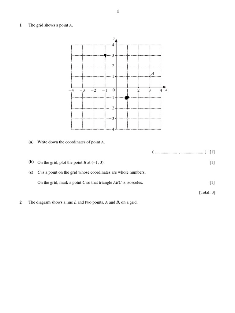 Coordinate Geometry and Line Equations | PDF | Cartesian Coordinate ...