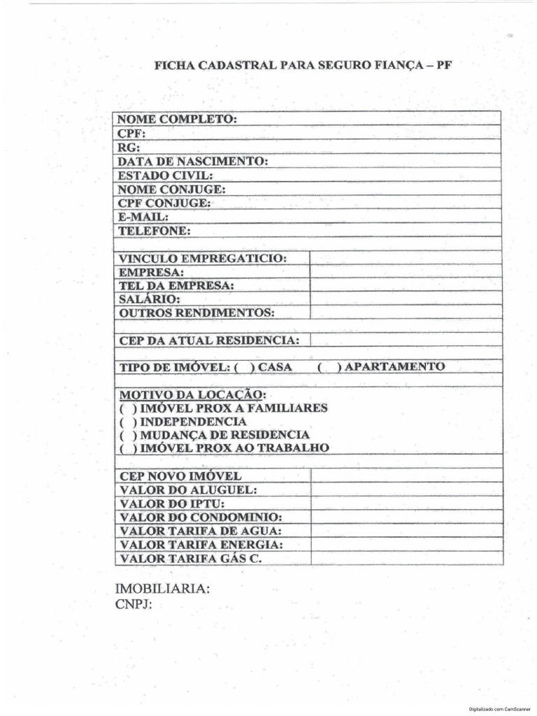 Ficha Porto Seguro07072023 | PDF