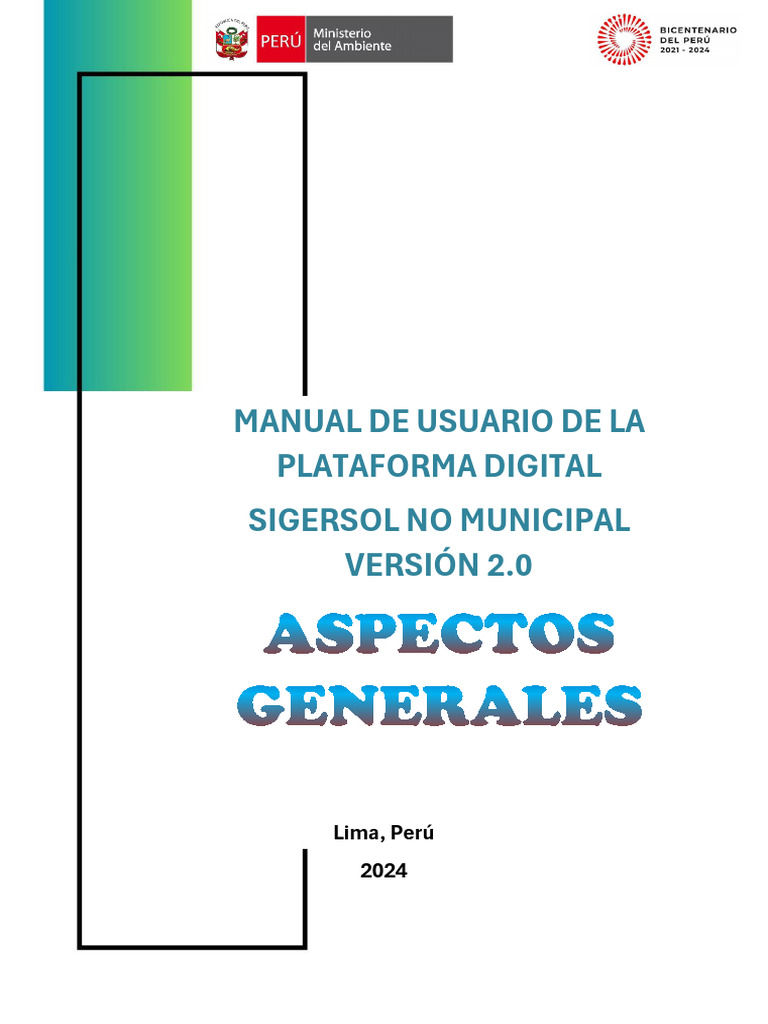 1.-Manual de Aspectos Generales Administrados | PDF | Contraseña | Residuos