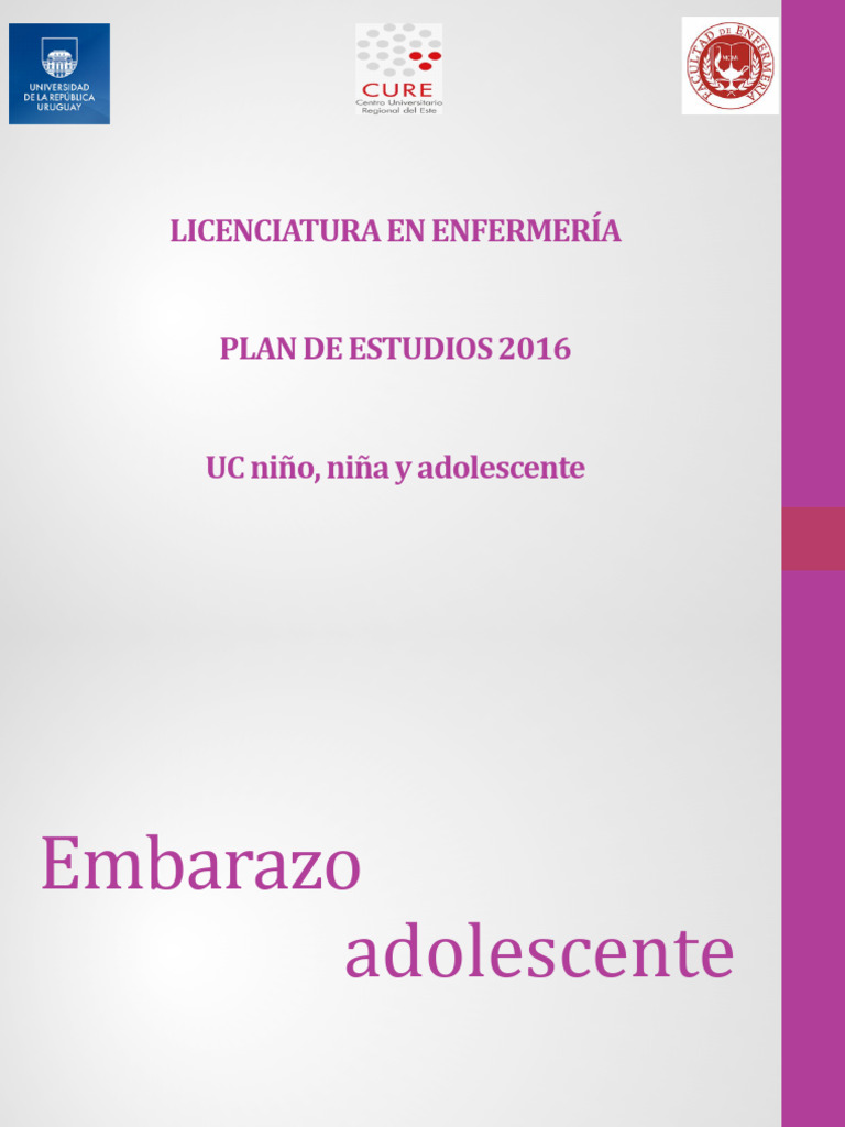 Embarazo Adolescente | PDF | El embarazo | Adolescencia