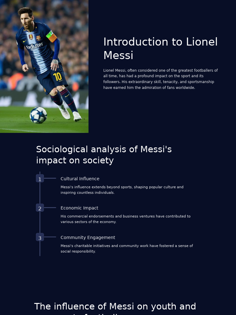 Messi's Global Impact: Culture & Philanthropy | PDF