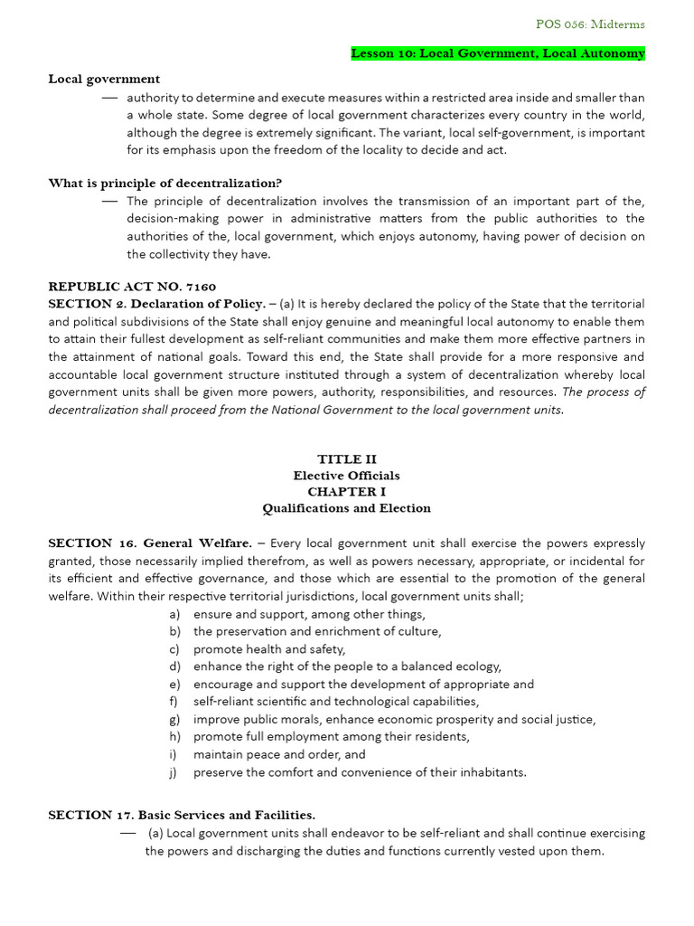 Local Government | PDF | Voting | Eminent Domain