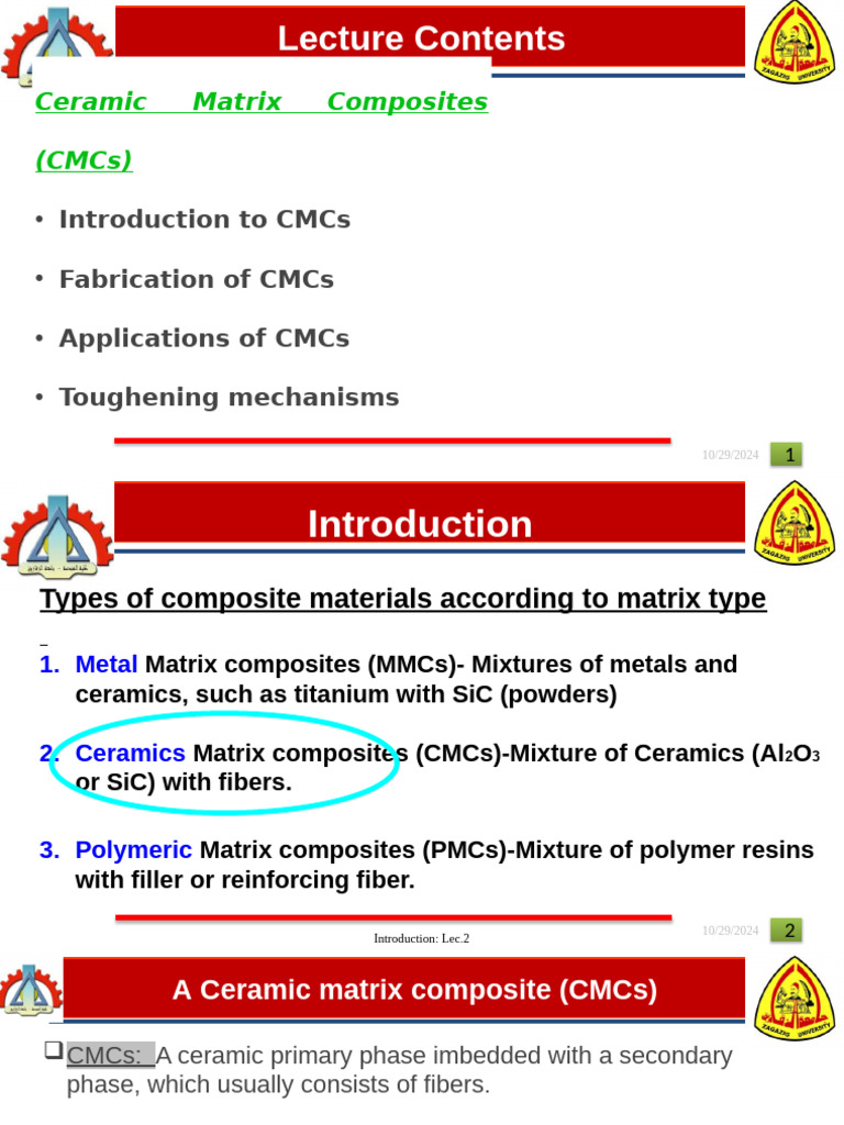 Overview of Ceramic Matrix Composites | PDF | Composite Material | Fracture
