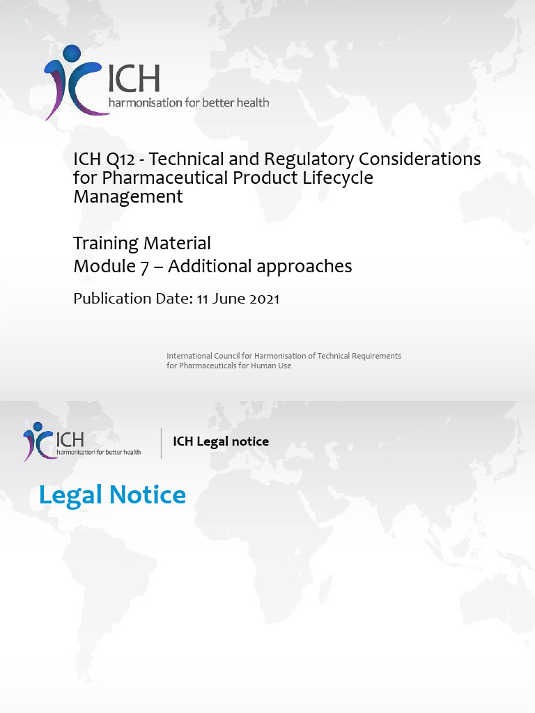 ICH Q12 IWG TrainingMaterial Module7 2021 0514 | PDF | Copyright