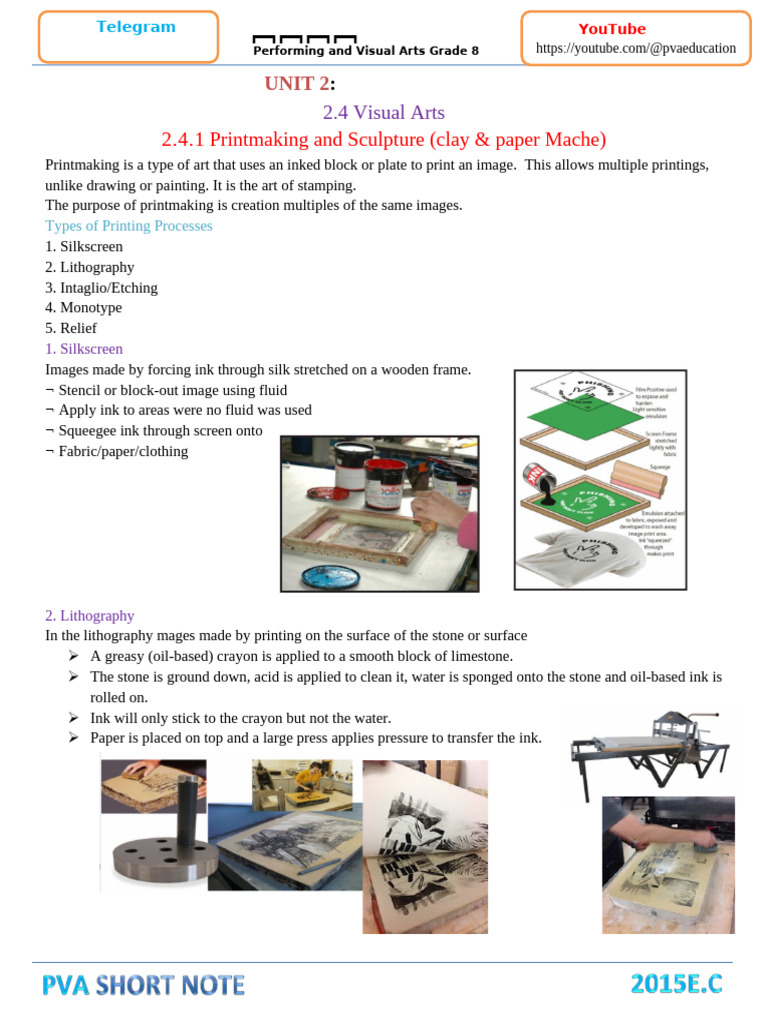 PVA G 8 Note Third | PDF | Printmaking | Publishing